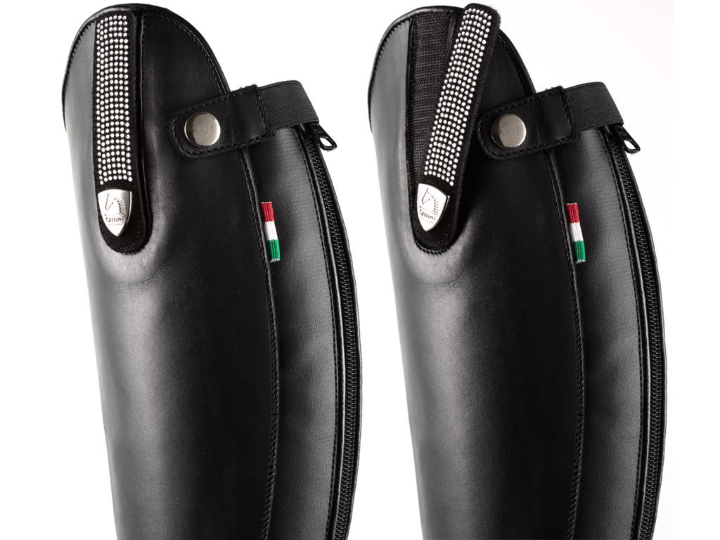 Tattini Terranova Long Riding Tall Boots With Grip Inserts - Tattini