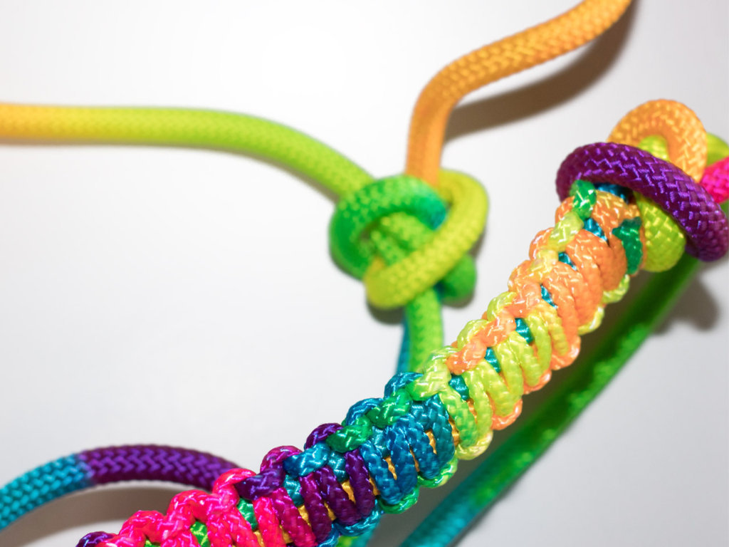 Western Rainbow Rope Halter - KLP Lovasfelszerelés